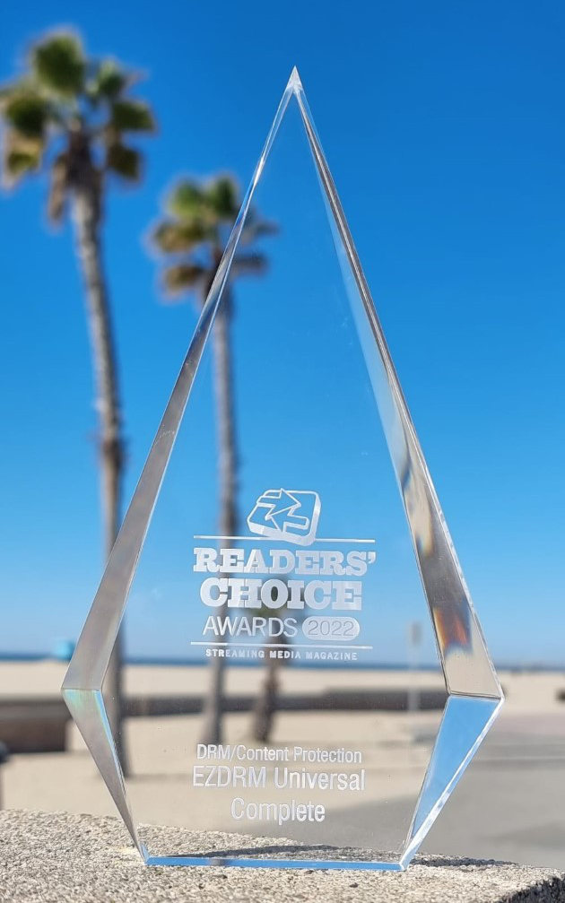 EZ Does It - 2022 Brings Streaming Media Readers' Choice Award for EZDRM